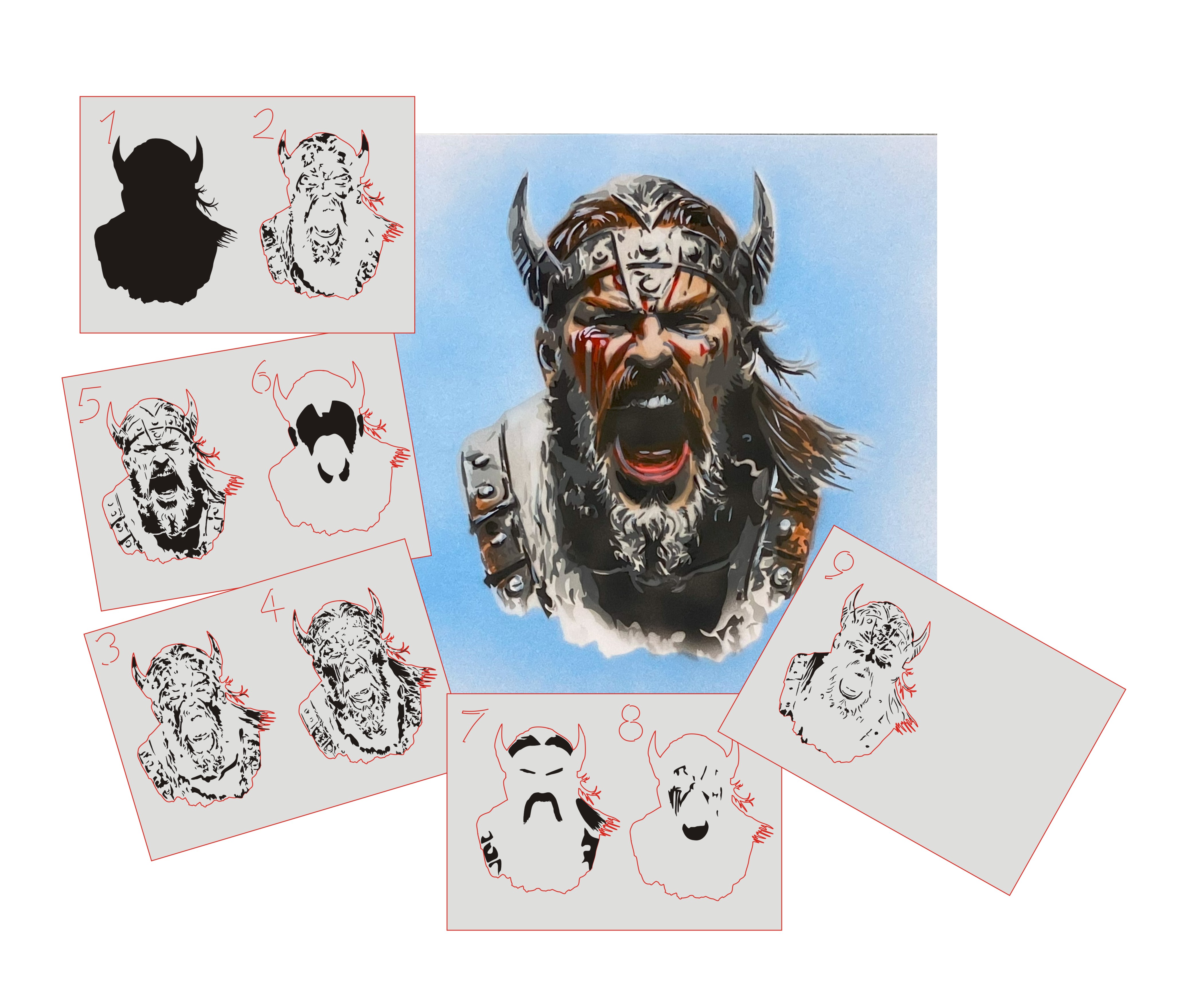 UMR Design -Top airbrush stencils & accessories